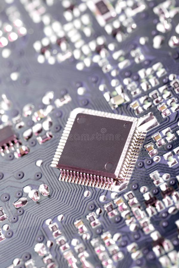 Integrated Circuit stock image. Image of electronic, blue - 38479257
