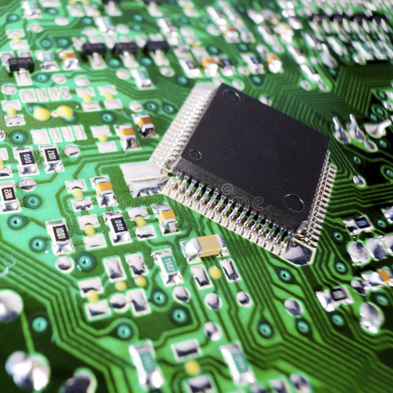 Integrated Circuit stock photo. Image of macro, component - 34695356