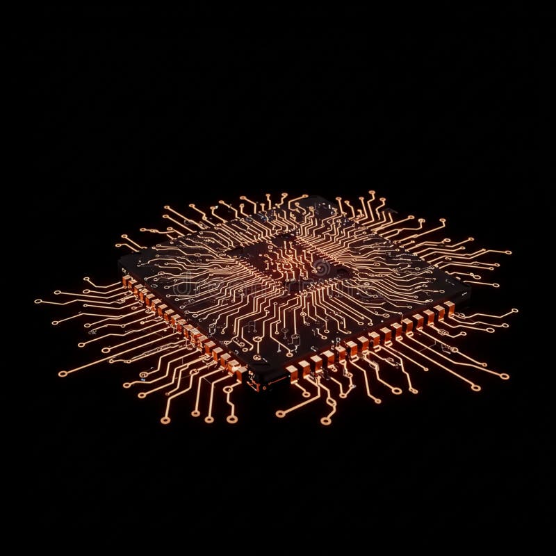 An Integrated Circuit (IC) with a Dark Rectangular Body is Shown ...
