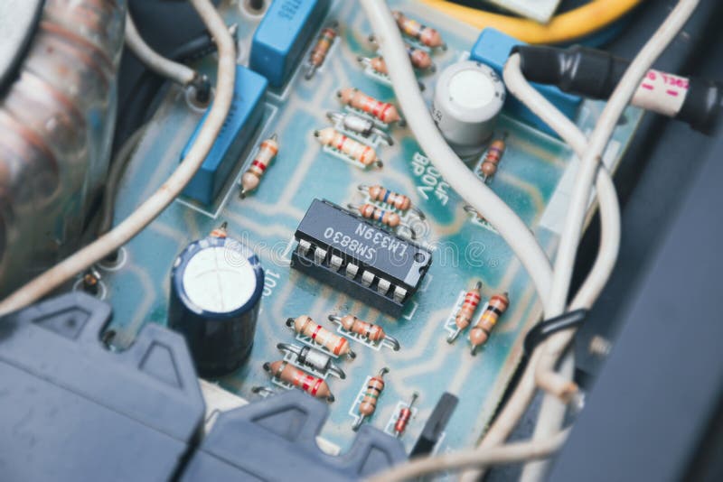 Integrated Circuit IC and Electronics Component on Electronic Circuit ...