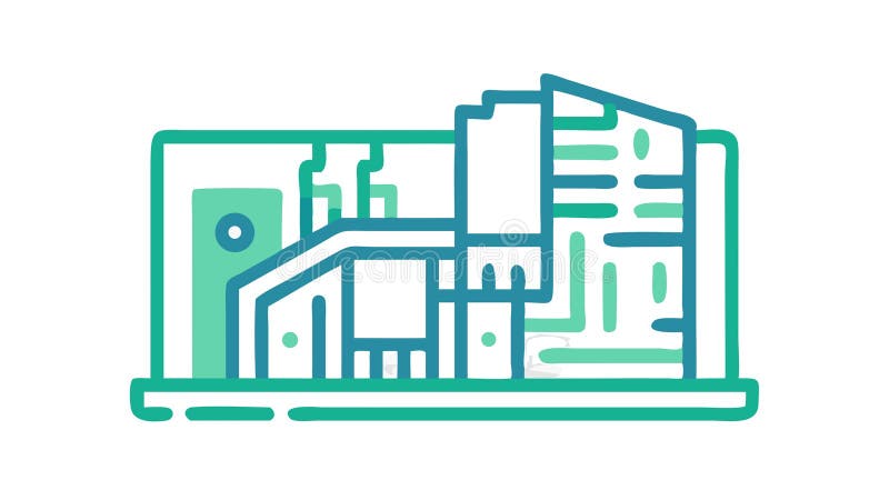 Integrated Circuit Technology Icon. Advanced Chip Design, Vector Design ...