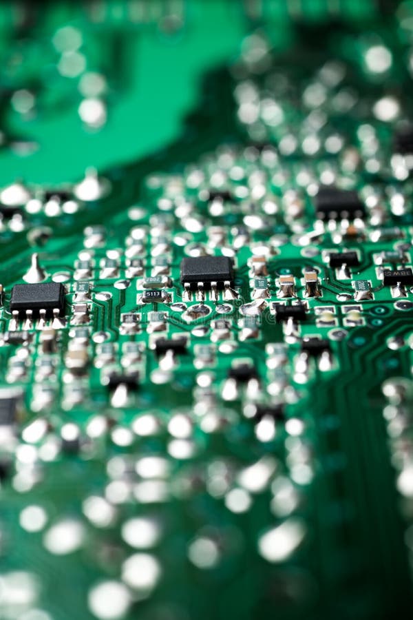 Integrated circuit view stock image. Image of electric - 167253081