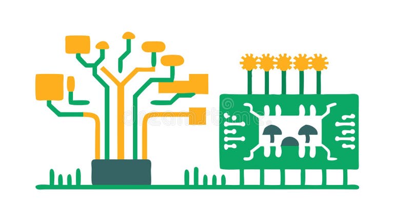 Integrated Circuitry Icon, Electronic Component, Digital Technology ...