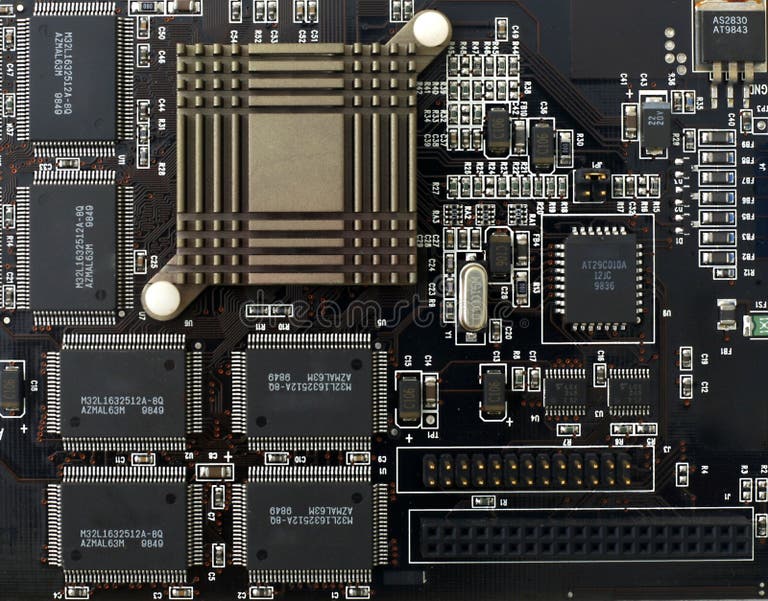 Integrated circuits stock photo. Image of industrial, heat - 1676984