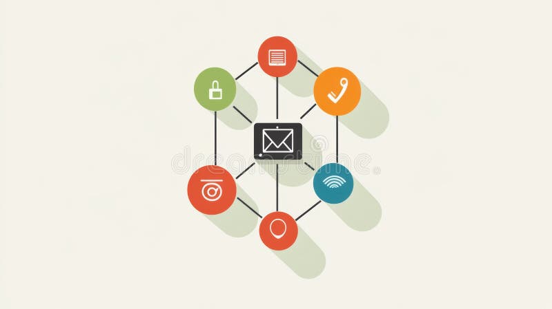 Integrated Communication Network Stock Illustrations – 43,851 ...