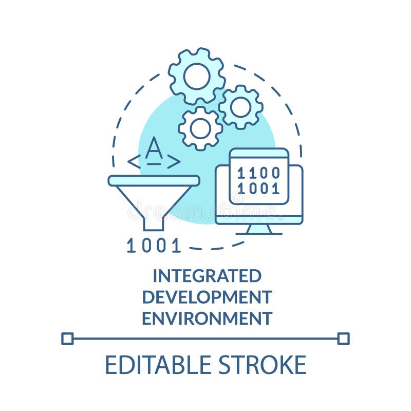 Integrated Development Environment Turquoise Concept Icon Stock Vector ... Integrated Development Environment Turquoise Concept Icon Stock Vector ...