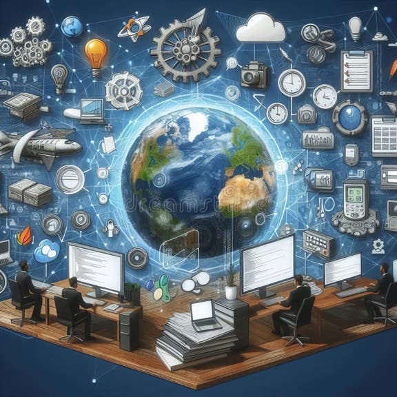 Integrated Development Environments IDEs Version Control Systems Stock Illustration ...