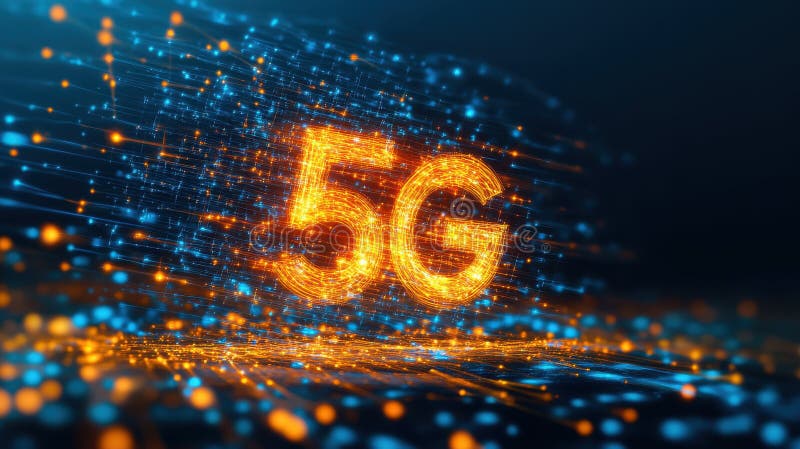 Integrated 5G Technology with LTE Networks Overview Stock Illustration ...