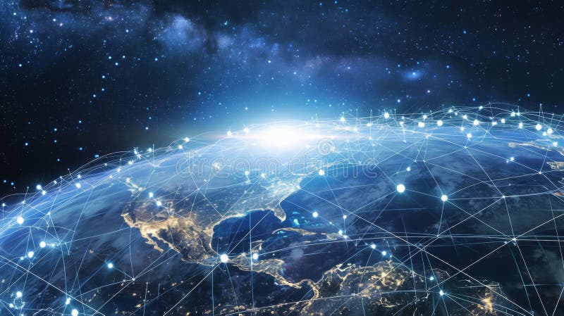 Integrated Global Communication Network Concept. Sustainability Goals ...