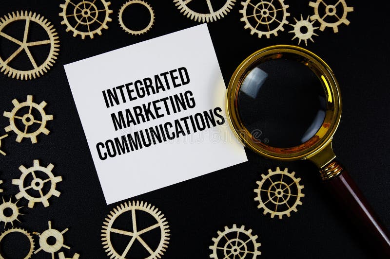 Integrated Marketing Communications (IMC) Text with Magnifying Glass on ...