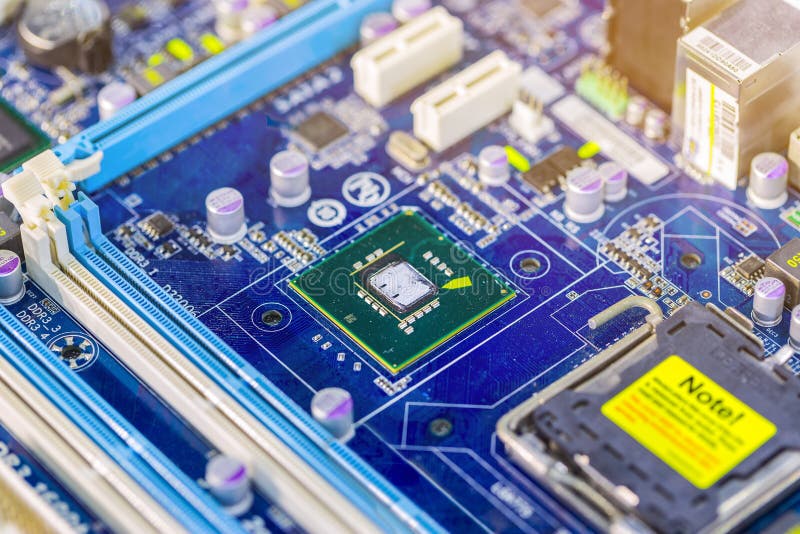 Industrial Factory for Assembly of Microelectronics - Interior a Stock ...