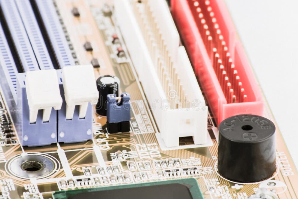 Integrated Semiconductor Microchip Microprocessor on Circuit Board ...