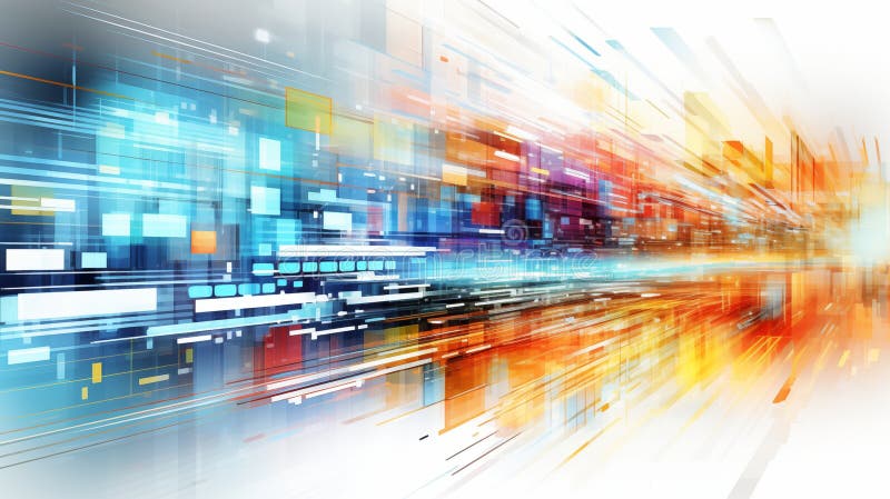 Integrated Tech Backdrop Illustrating Dynamic and Creative Connectivity ...