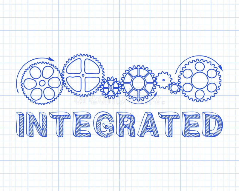 Integrated Paper People stock vector. Illustration of skin - 106444064