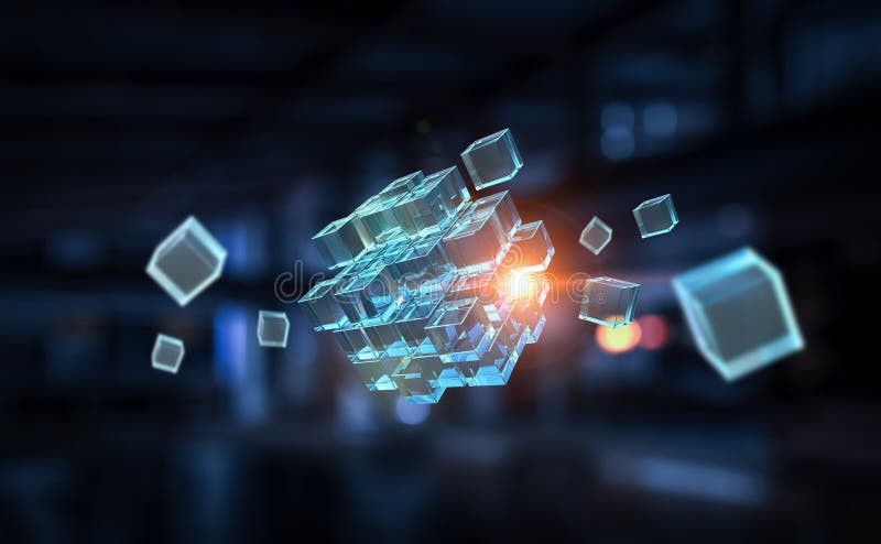 Integrating the Technology. Mixed Media Stock Image - Image of mixed ...