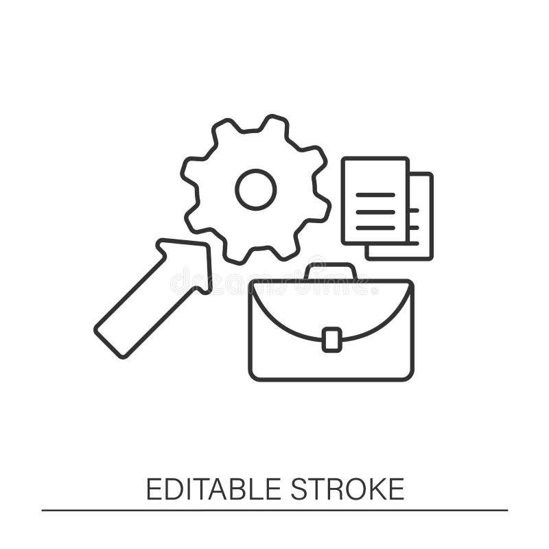 Integration Business Auto Line Icon Stock Vector - Illustration of ...