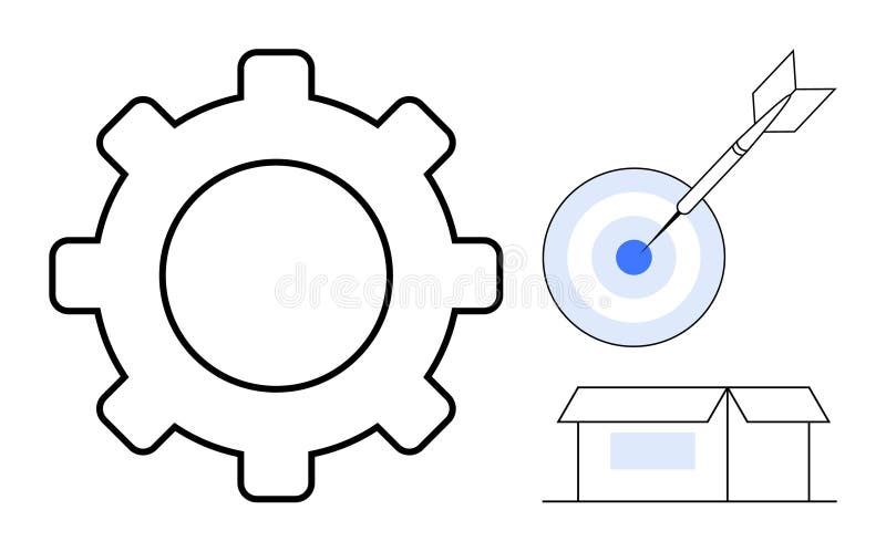 Integration of Business Strategy, Goal Setting, and Warehouse Operations Stock Illustration ...