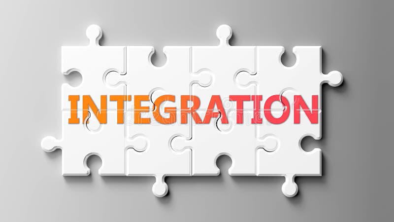Integration Complex Like a Puzzle - Pictured As Word Integration on a ...