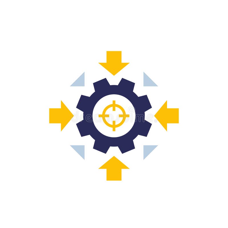 Integration Concept Vector Icon, Linear Style Stock Illustration ...