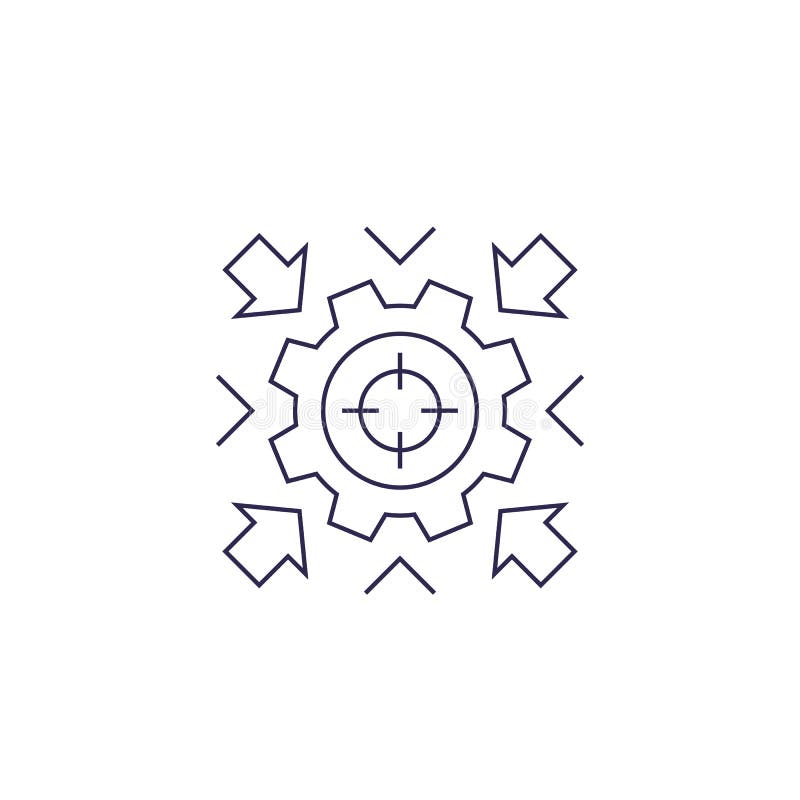Integration Concept Vector Icon with Cogwheel Stock Illustration ... Integration Concept Vector Icon with Cogwheel Stock Illustration ...