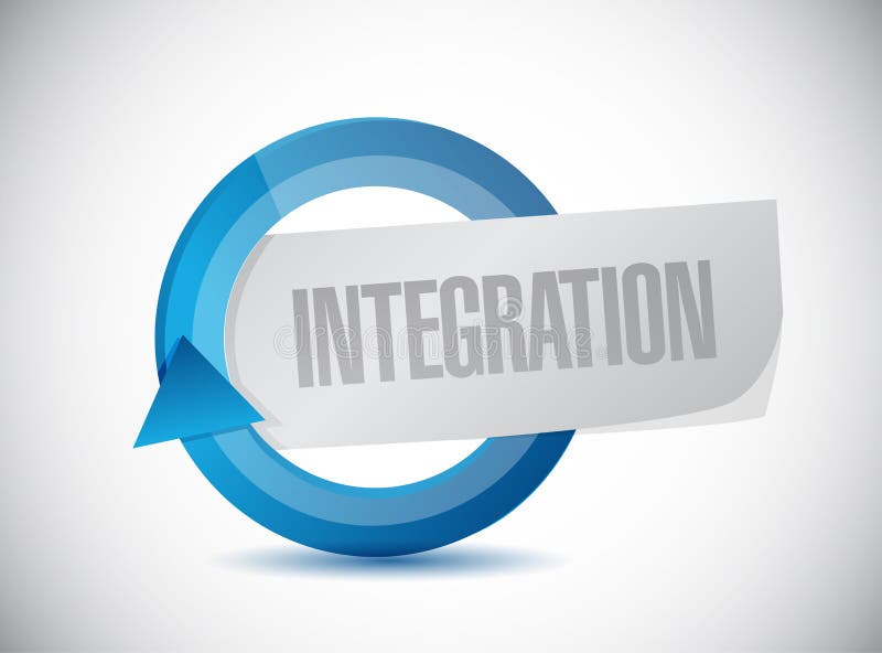 Integration Cycle Sign Illustration Design Stock Illustration ...