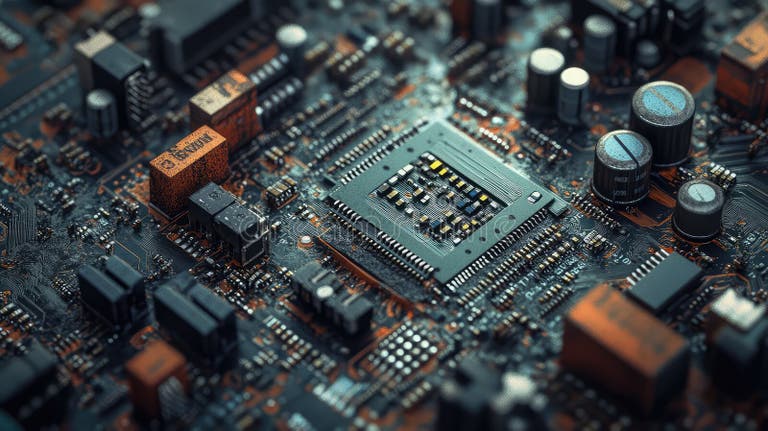 Integration Dissolving Microcontroller Stock Illustration ...