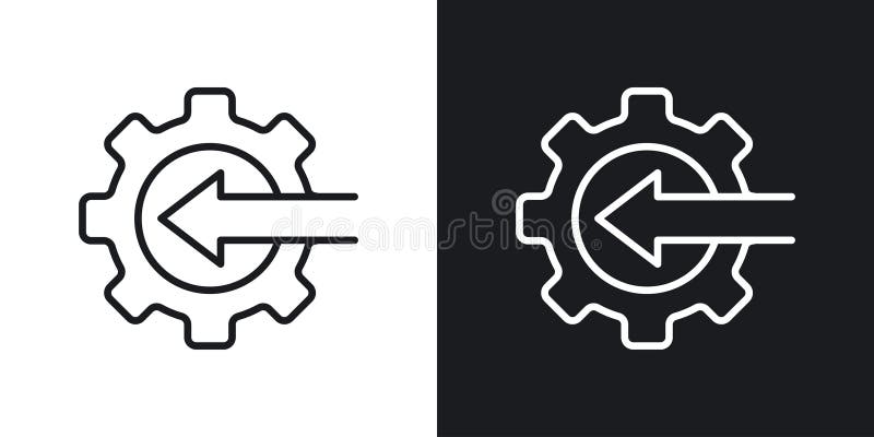 Integration Icon Set. Tech Integrate System Vector Logo Symbol in Black ...