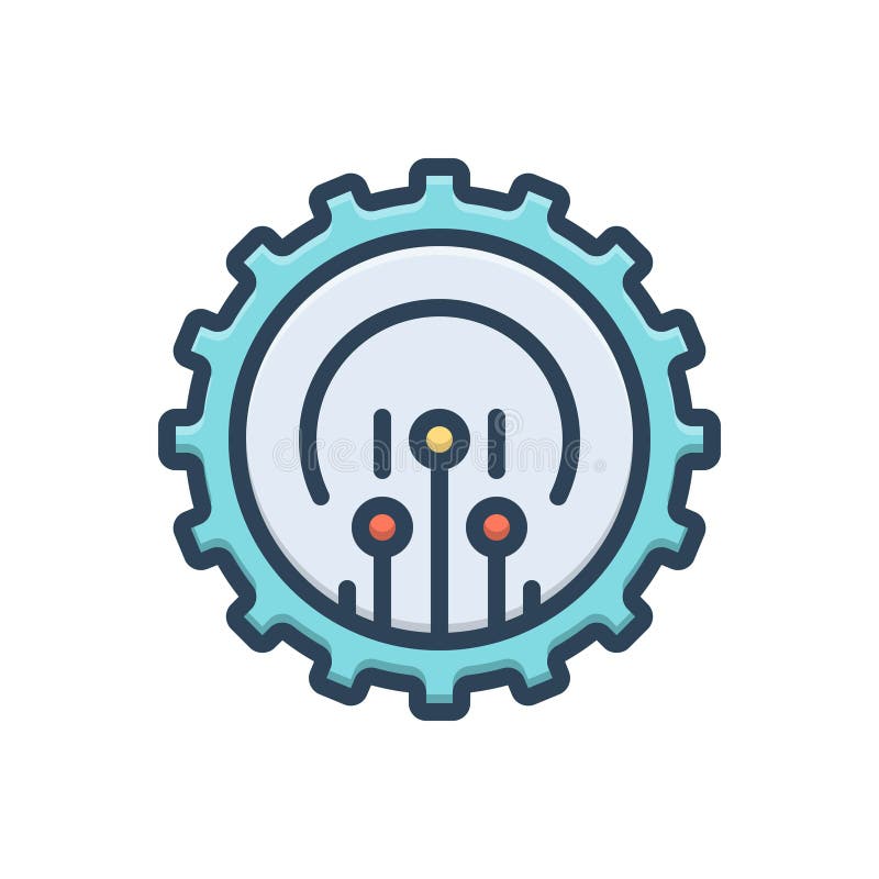 Color Illustration Icon for Integration, Unification and Tech Stock ...