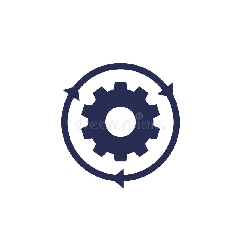 Integration or Integrate Icon on White Stock Vector - Illustration of ...