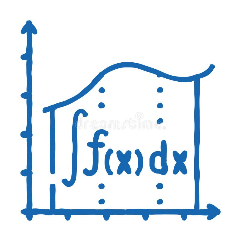 Integration Math Data Science Icon Doodle Illustration Stock Vector ...