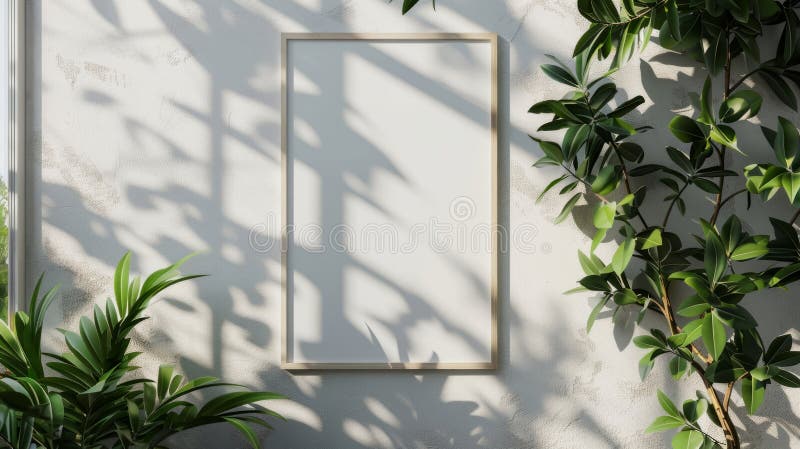 Integration of Nature and Design through Shadowplay on Blank Frame ...