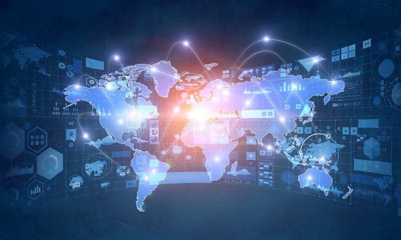 Integration of New Technologies Stock Image - Image of market, browsing ...