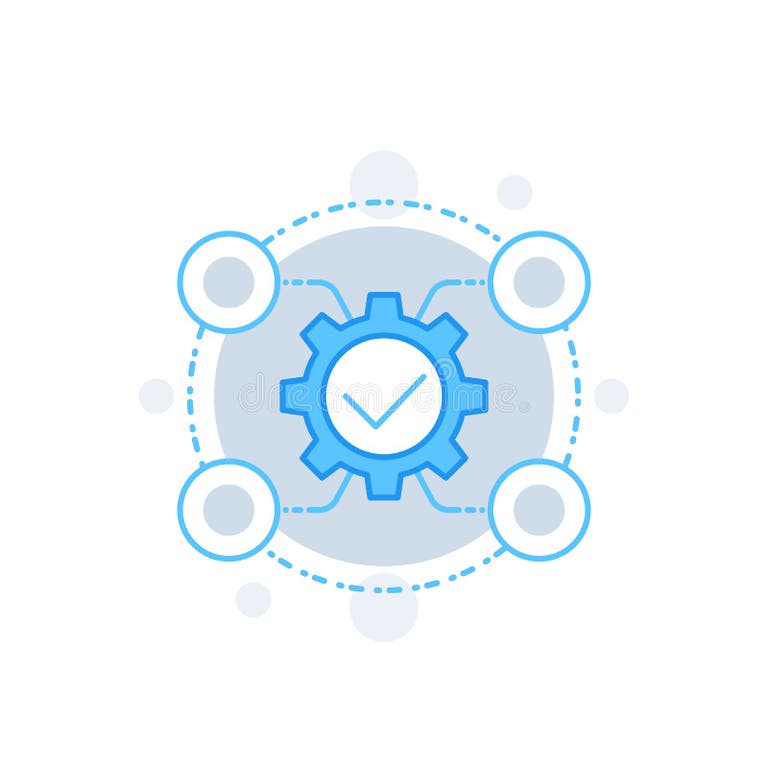 Integration, Optimization Vector Icon Stock Vector - Illustration of ...