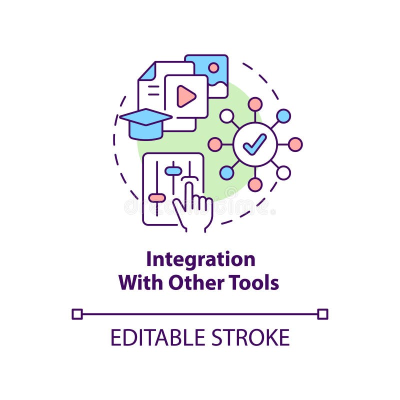 Integration with Other Tools Concept Icon Stock Vector - Illustration ...