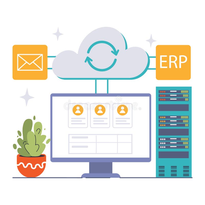Integration Platform As a Service Stock Vector - Illustration of ...