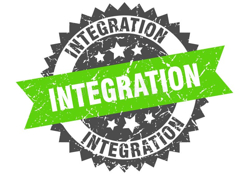 Integration Stamp. Integration Grunge Round Sign Stock Vector ...