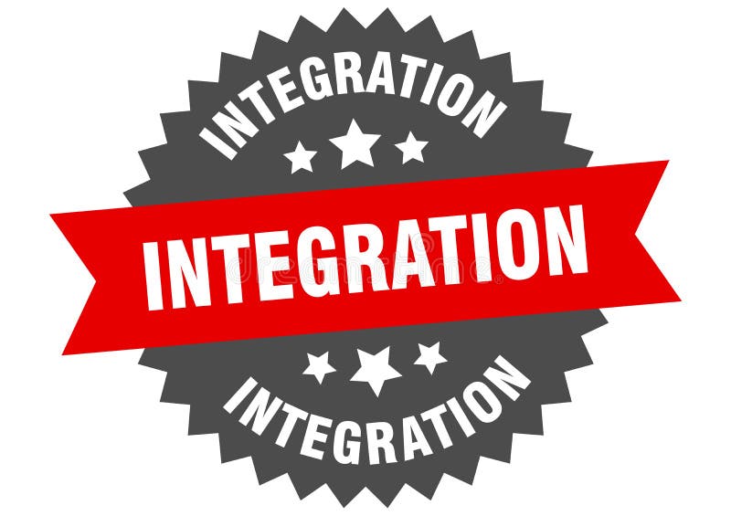 Integration Sign. Integration Circular Band Label. Integration Sticker ...