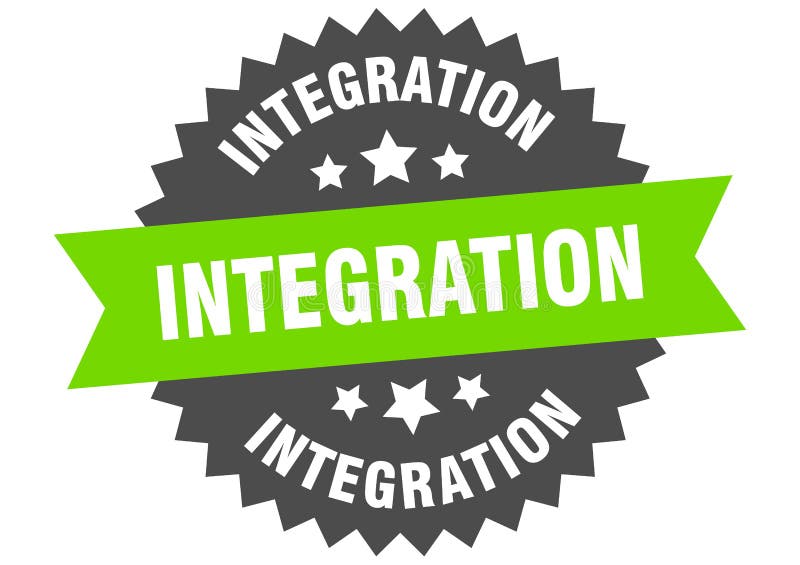Integration Sign. Integration Circular Band Label. Integration Sticker ...