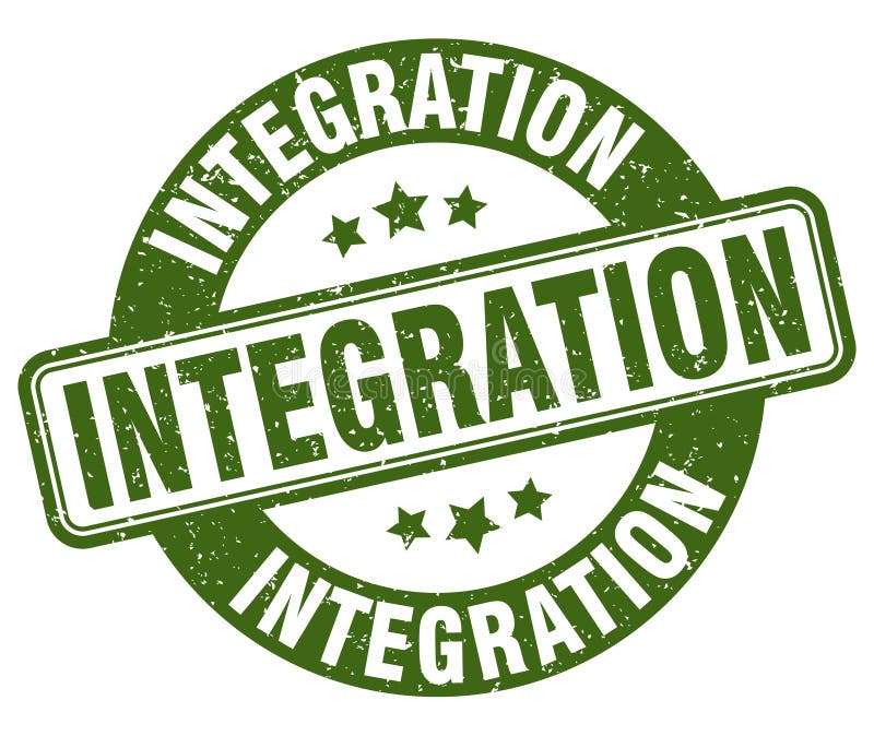 Integration Stamp. Integration Label. Round Grunge Sign Stock Vector ...