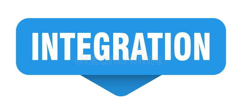 Integration Sticker. Integration Sign on Transparent Background Stock ...