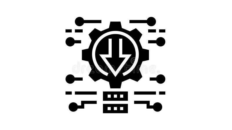 Integration System Line Icon Animation Stock Video - Video of symbol ...