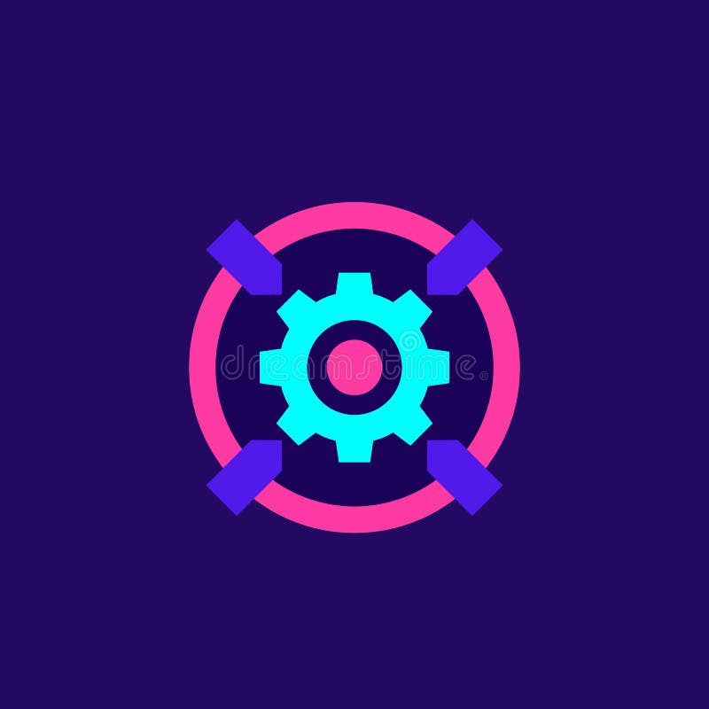 Integration System Icon for Web and Apps Stock Vector - Illustration of ...