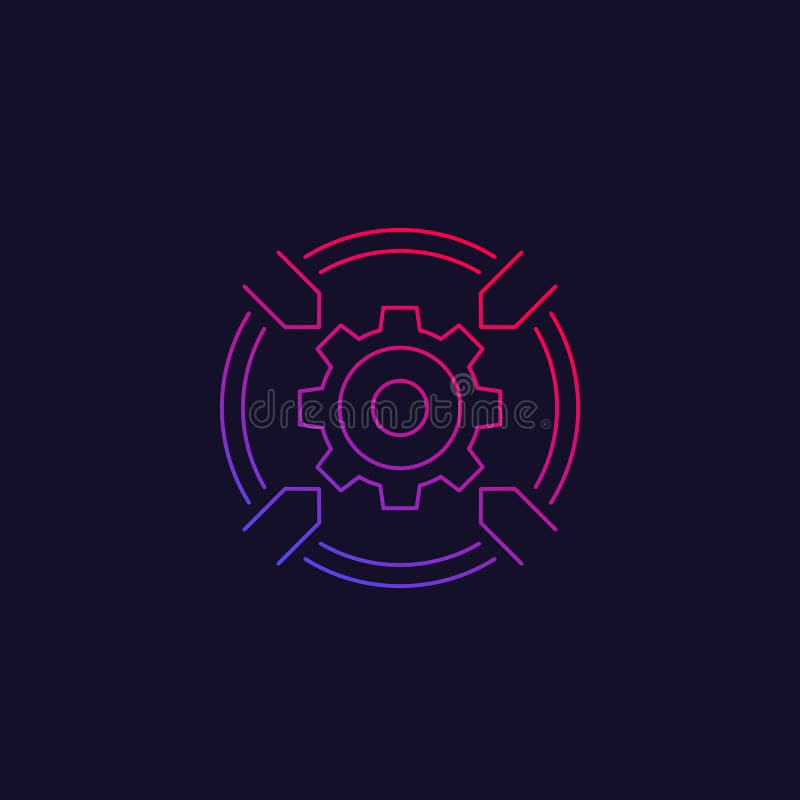 Integration System, Software Icon, Linear Stock Vector - Illustration ... Integration System, Software Icon, Linear Stock Vector - Illustration ...
