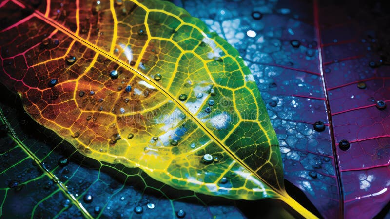 Integration Technology Leaf Stock Illustration - Illustration of ...