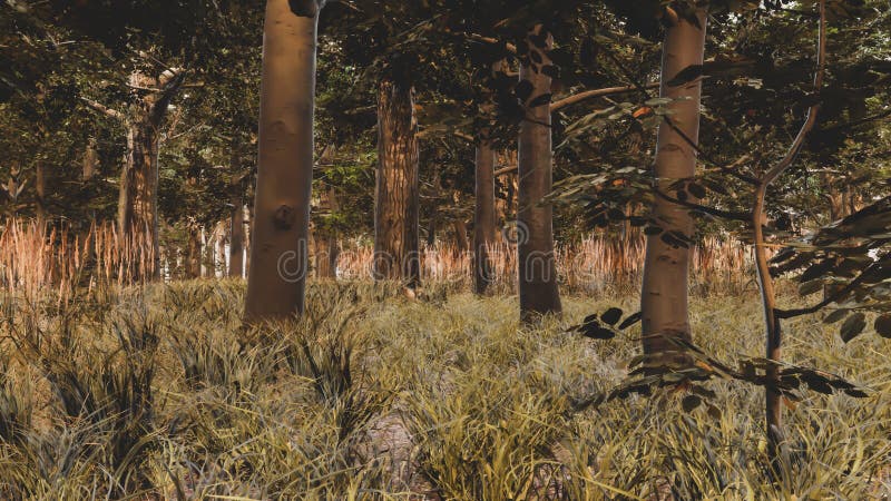 Integration of Technology in a Natural Environment, 3D Render Stock ...