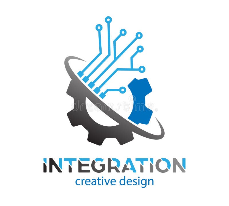 Integration. Template Automation of a Mechanized Process Stock Vector ...