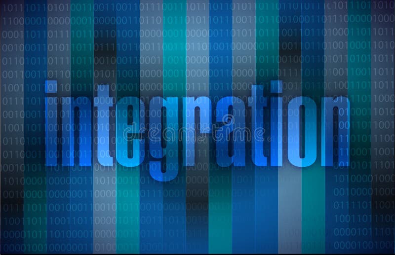 Integration Text Illustration Stock Illustration - Illustration of ...