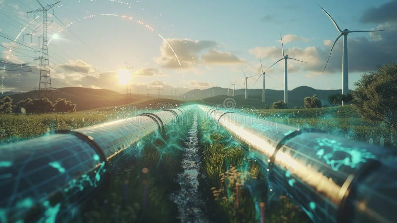 Integration of Wind Turbines To Power Hydrogen Pipeline and Green ...