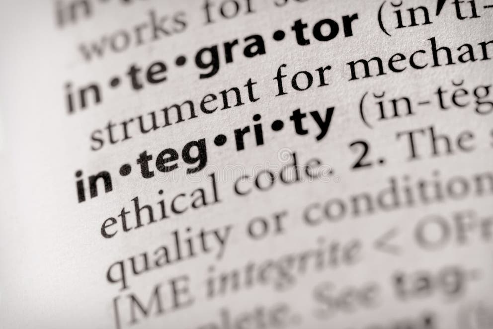 Integrity stock photo. Image of definition, honesty, macro - 9764162