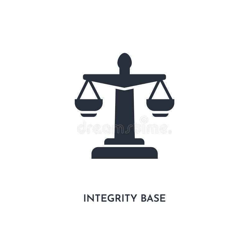 Integrity Base Icon. Simple Element Illustration. Isolated Trendy ...